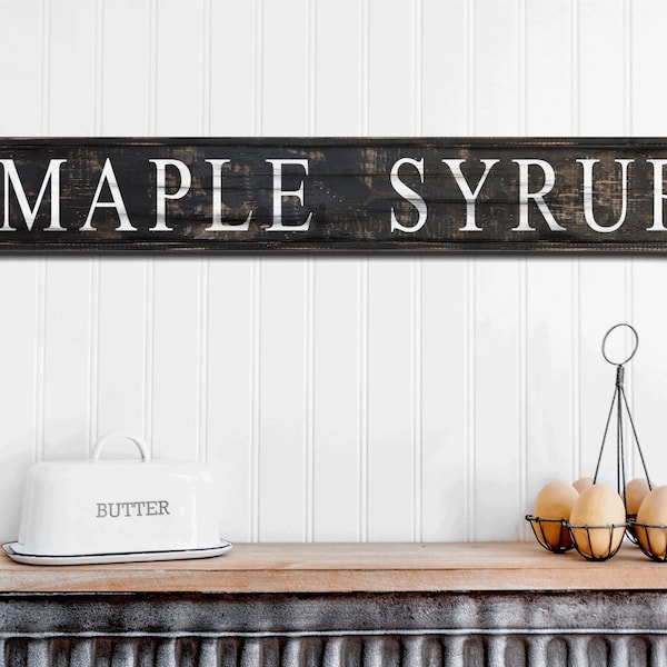 Maple Syrup Sign - Etsy