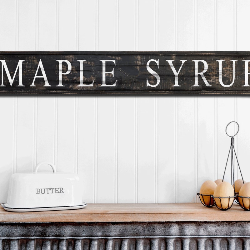 Maple Syrup Sign - Etsy