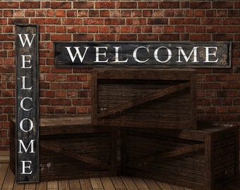 Distressed Welcome Sign - Etsy