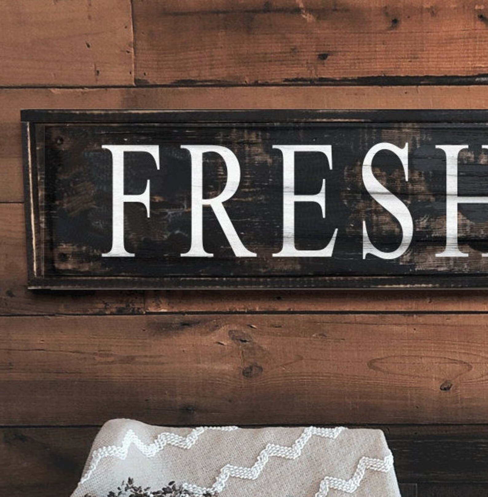 Fresh Flowers Rustic Farmhouse Style Sign Framed Handmade - Etsy