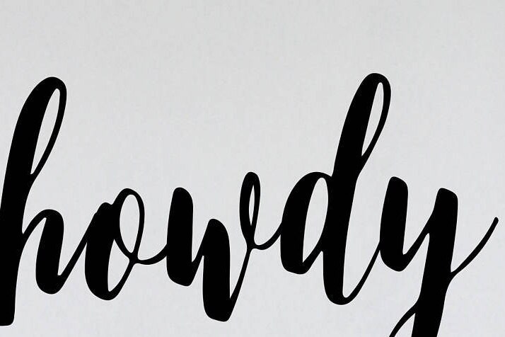 Howdy Sign Farmhouse Style Wood Sign Family Gift Home - Etsy