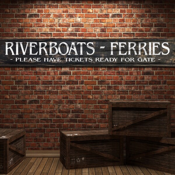 Antique River Sign Mississippi - Etsy