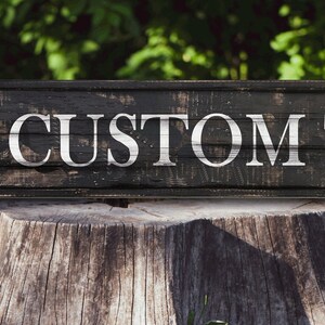 Your Custom Text Sign Rustic Framed Wood Handmade Decor Sign - Etsy