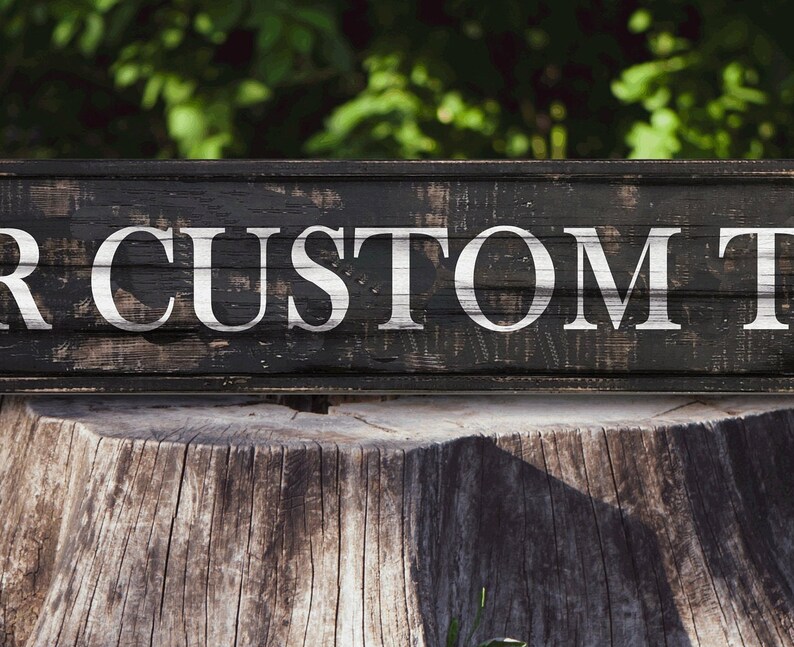Your Custom Text Sign Rustic Framed Wood Handmade Decor Sign - Etsy