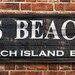 Custom Beach House Personalized Location City State Established Rustic ...