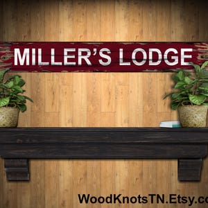 Personalized Lodge Decor Sign, Personalized Cabin Decor Sign ...