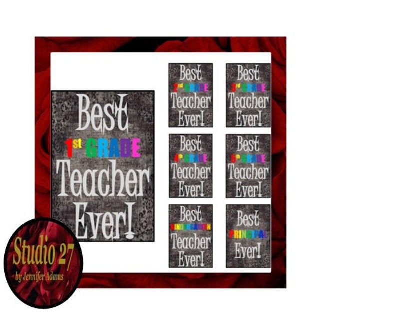 Teacher Appreciation Printable Bundle INSTANT DOWNLOAD 1st 5th Grades ...