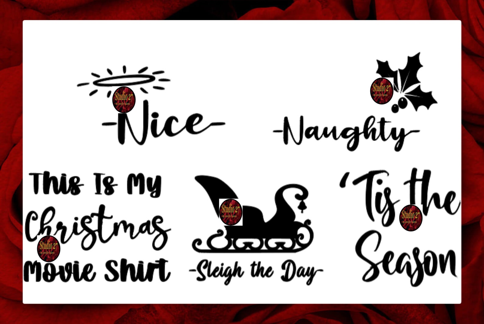 Christmas SVG Bundle- Instant Download - Commercial Use Ok - Winter ...