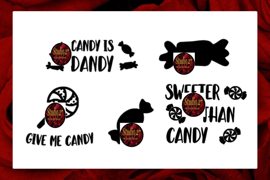 Candy SVG Bundle Instant Download Commercial Use Ok - Etsy