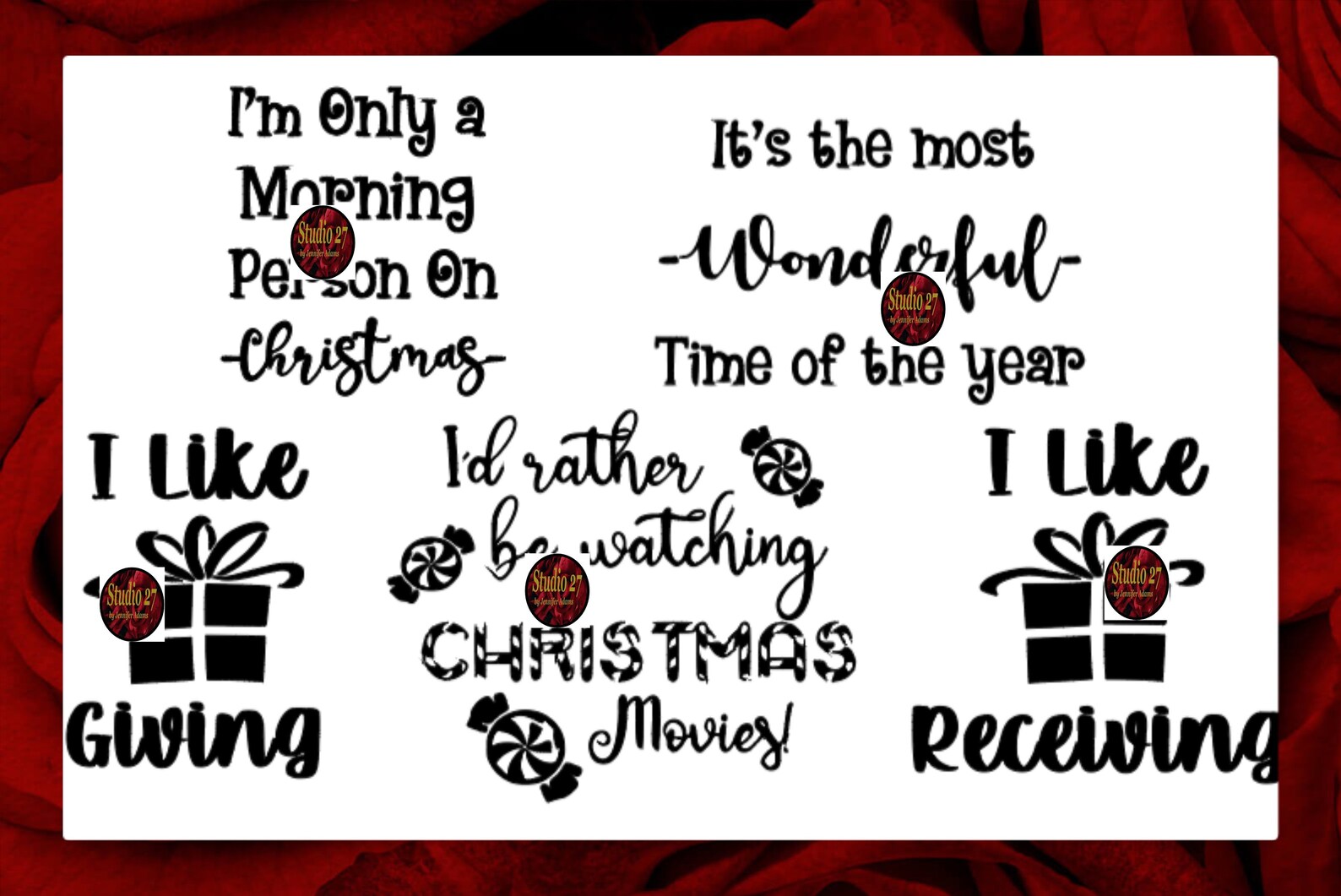 Christmas SVG Bundle- Instant Download - Commercial Use Ok - Winter ...