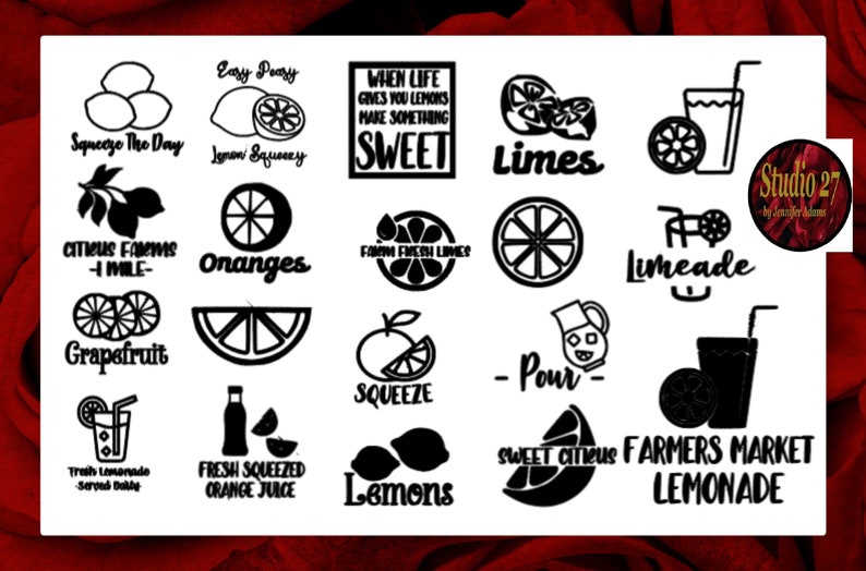 Summer Citrus SVG Bundle - Orange Lemon Lime - Instant Download ...