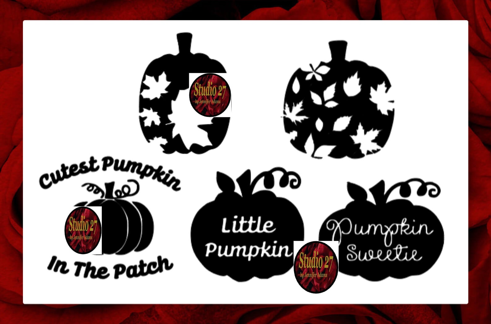 Fall Pumpkin SVG Bundle- Instant Download - Commercial Use Ok - Autumn ...