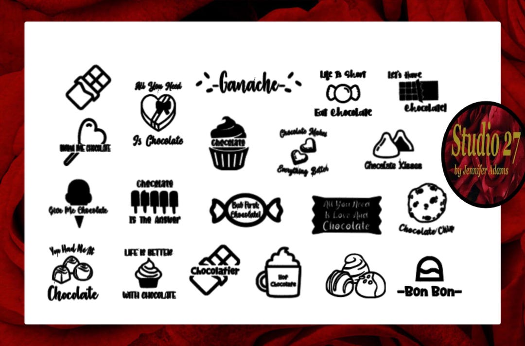 Chocolate SVG Bundle- Instant Download - Commercial Use Ok - Cocoa ...