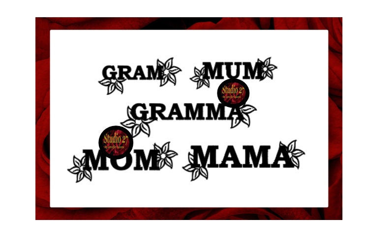 Mother's Day Text SVG Bundle- Instant Download - Commercial Use - Etsy