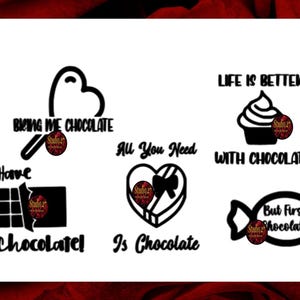 Chocolate SVG Bundle- Instant Download - Commercial Use Ok - Cocoa ...