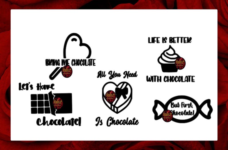 Chocolate SVG Bundle- Instant Download - Commercial Use Ok - Cocoa ...