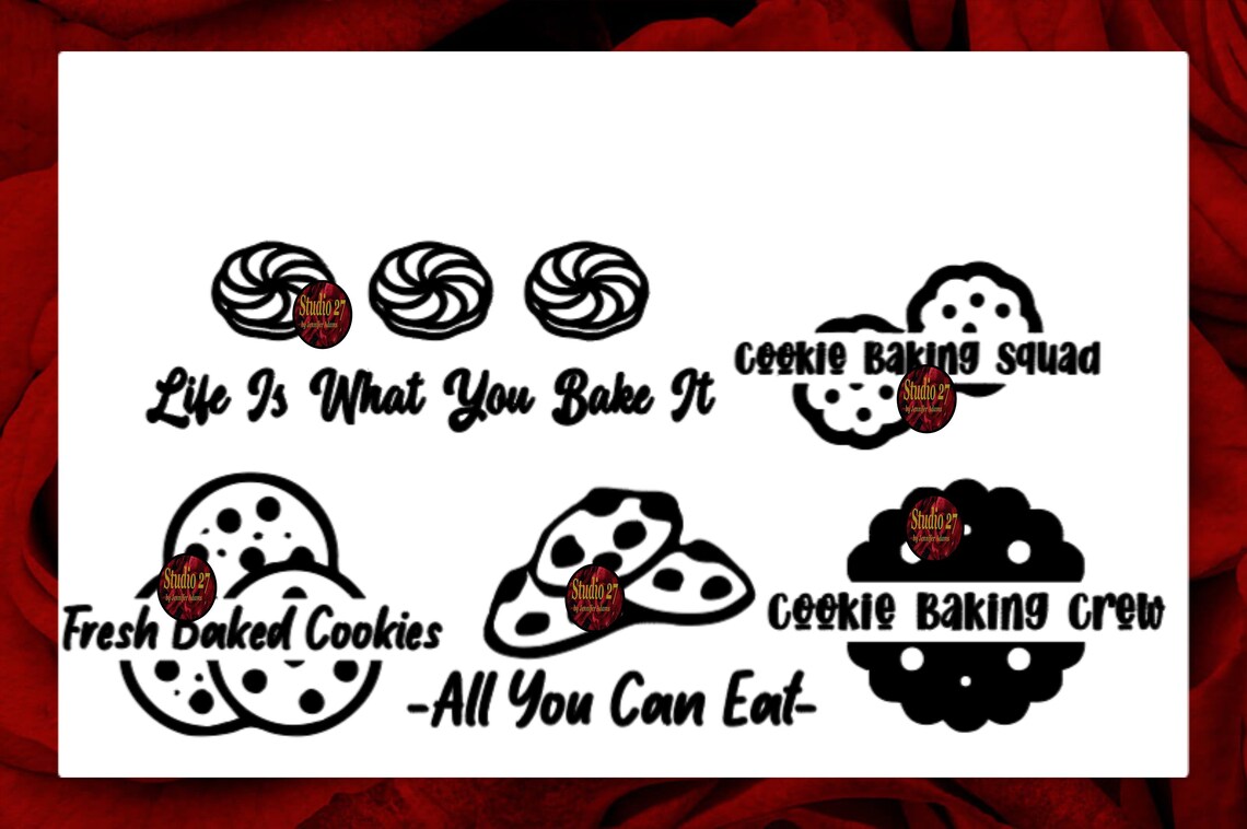 Cookie SVG Bundle- Instant Download - Commercial Use Ok - Chocolate ...