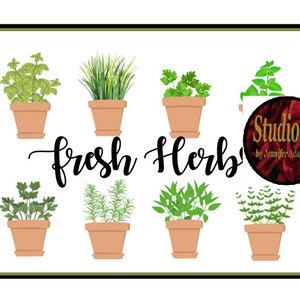 Herb Art INSTANT DOWNLOAD - Printable - Fresh Herbs - Garden Decor ...