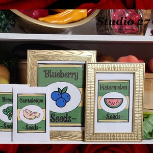Seed Packet Art INSTANT DOWNLOAD - Printable Bundle - Fruit Vegetable ...
