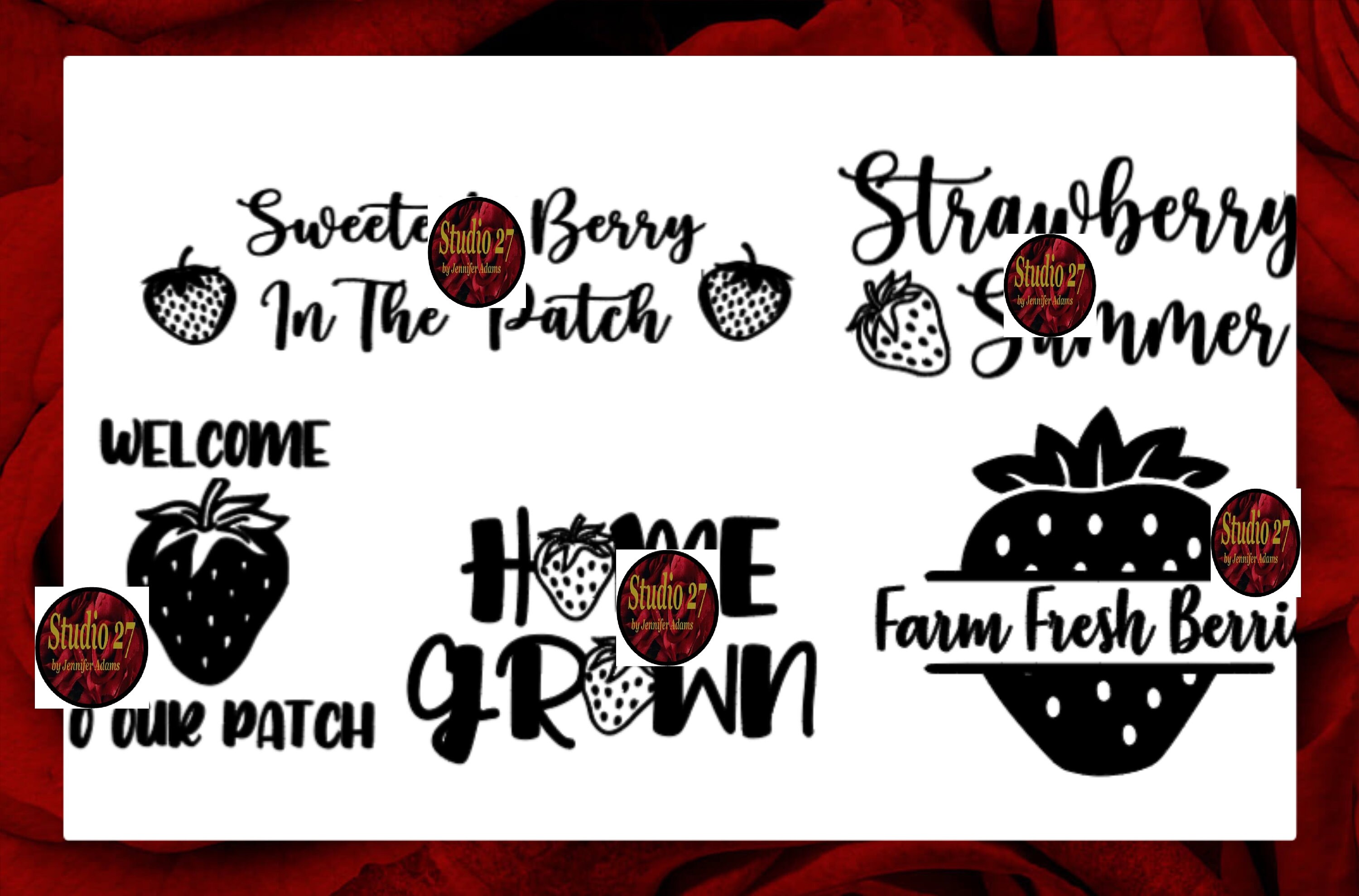Summer Strawberry SVG Bundle - Instant Download - Commercial Use Ok - Etsy