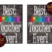 Teacher Appreciation Printable Bundle INSTANT DOWNLOAD 1st 5th Grades ...