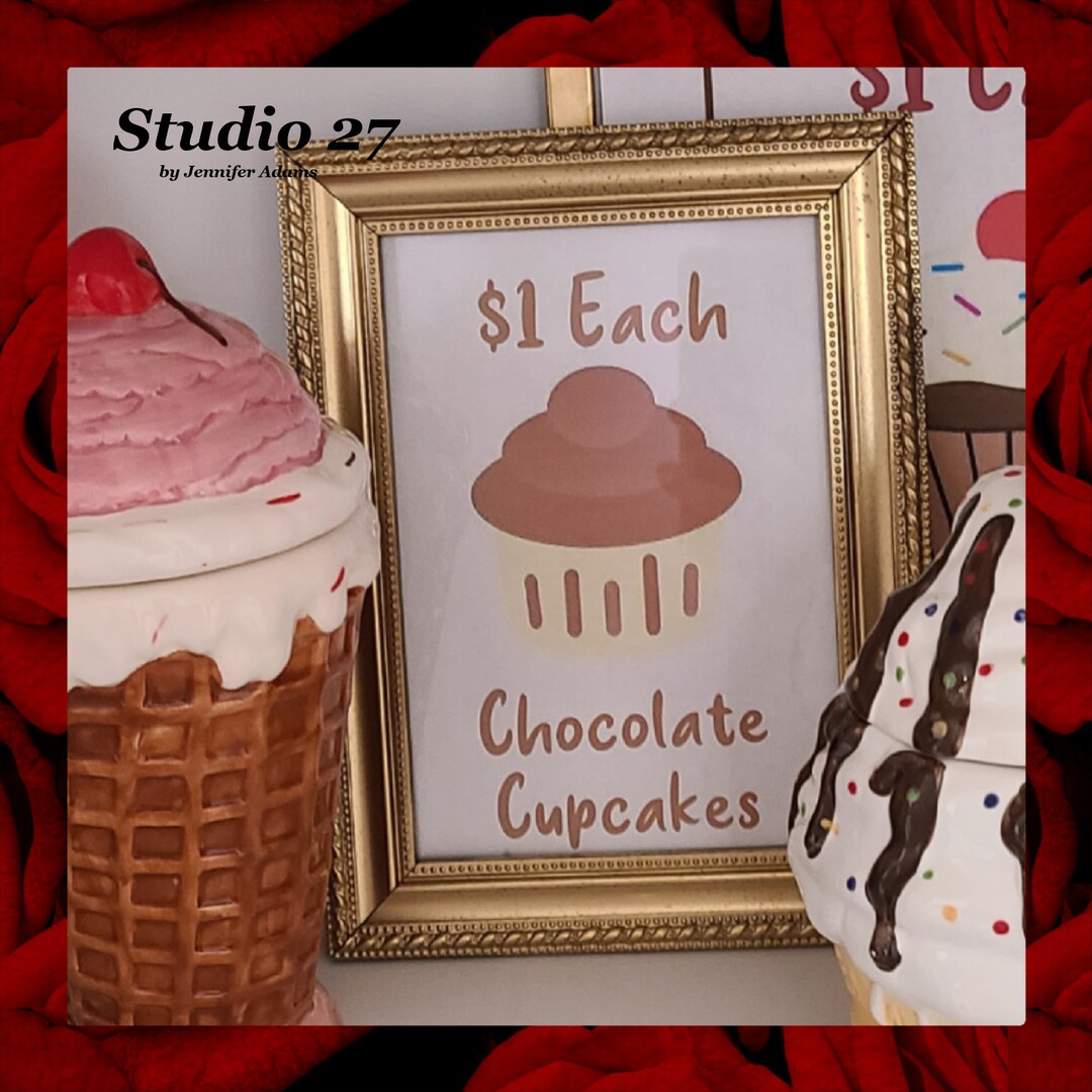 Bakery Art INSTANT DOWNLOAD - Printable - 1 Dollar Each Chocolate ...
