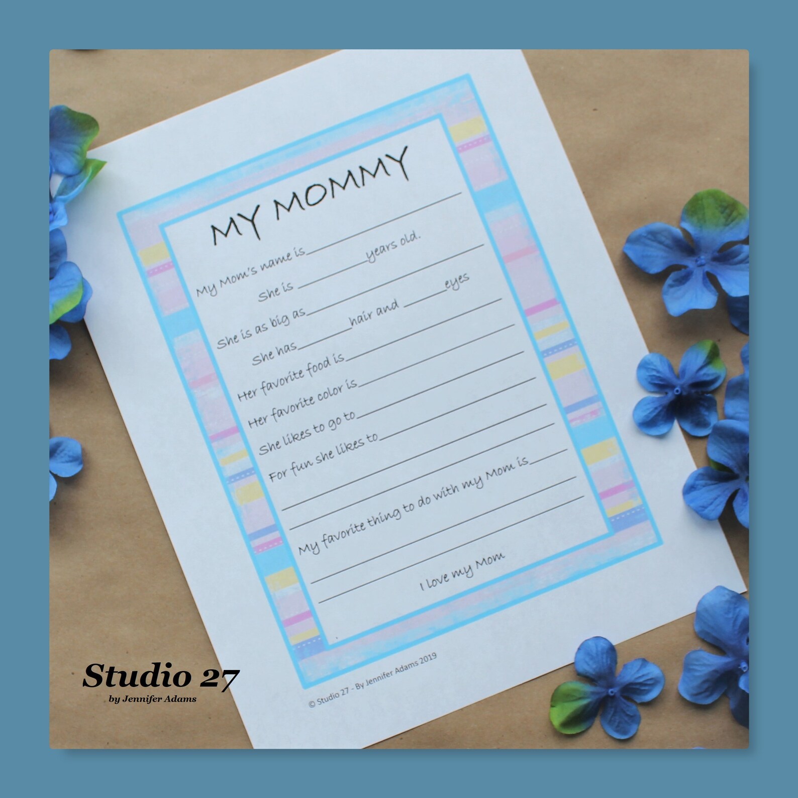 My Mommy Survey - INSTANT DOWNLOAD - Printable - Etsy