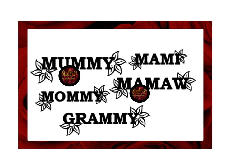 Mother's Day Text SVG Bundle- Instant Download - Commercial Use - Etsy