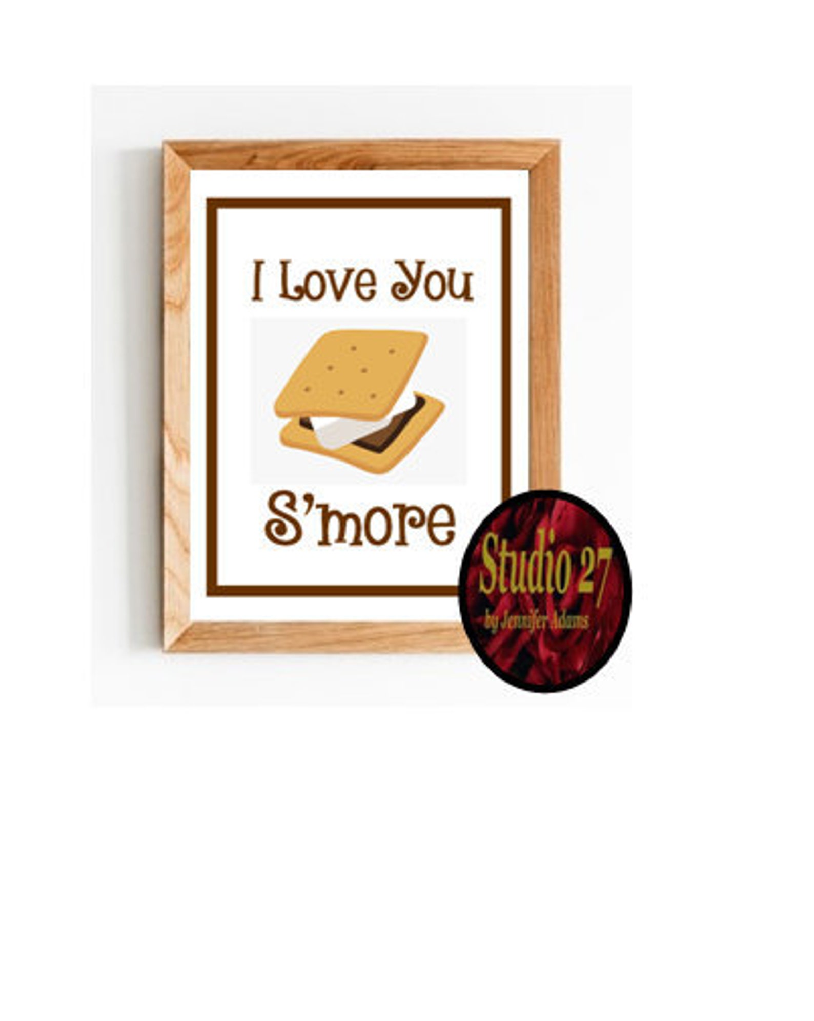 Summer Printable INSTANT DOWNLOAD I Love You Smore | Etsy