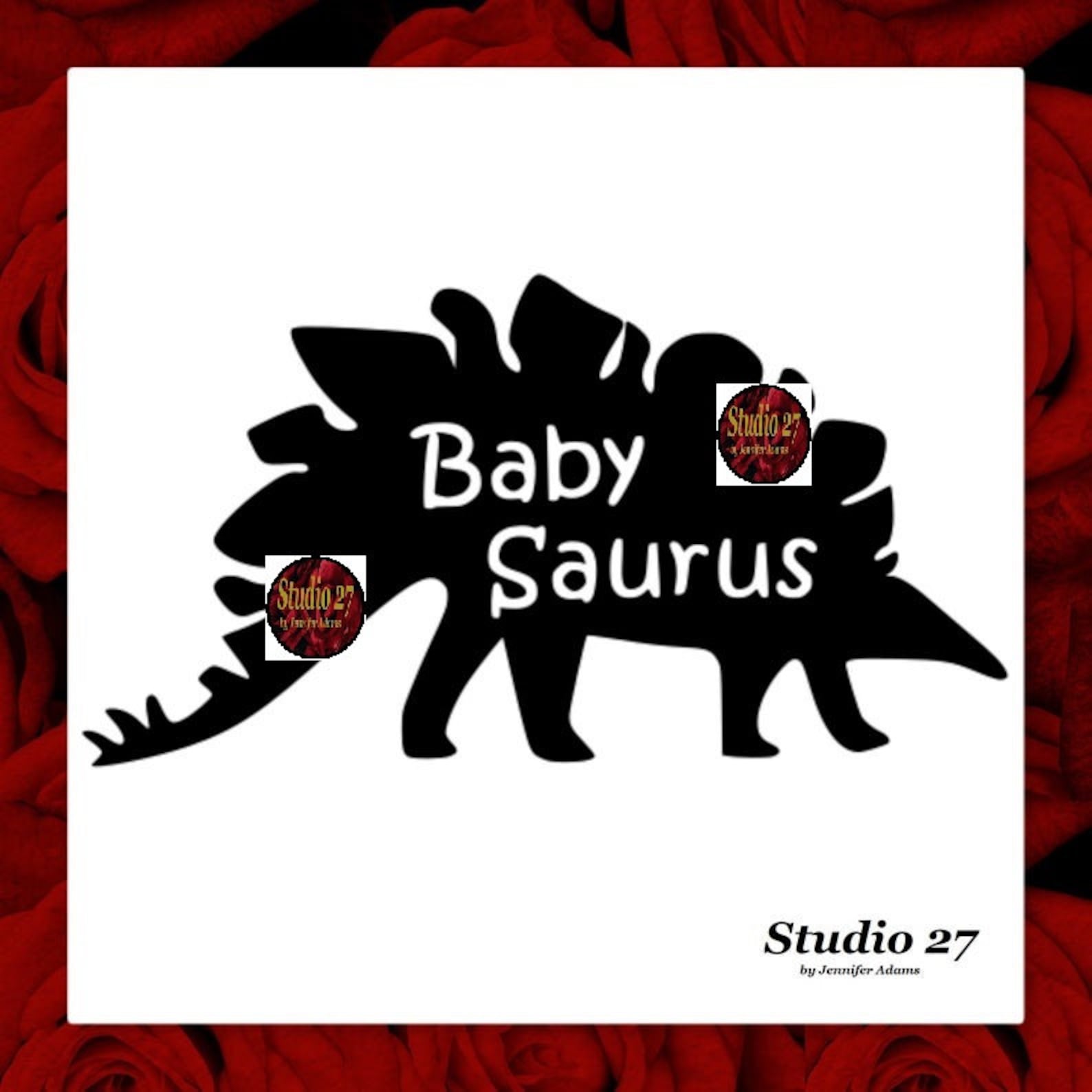 Baby Saurus SVG Instant Download Baby Saurus Stegosaurus - Etsy