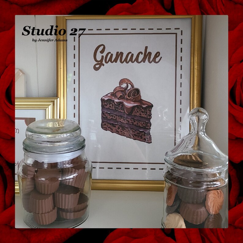 Bakery Art INSTANT DOWNLOAD - Printable - Ganache - Chocolate Cake ...