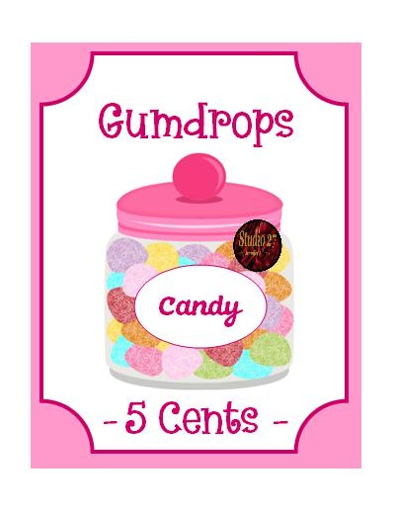 Christmas Art INSTANT DOWNLOAD Printable Gumdrops Pink Winter Holiday ...