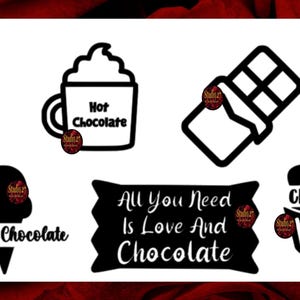 Chocolate SVG Bundle- Instant Download - Commercial Use Ok - Cocoa ...