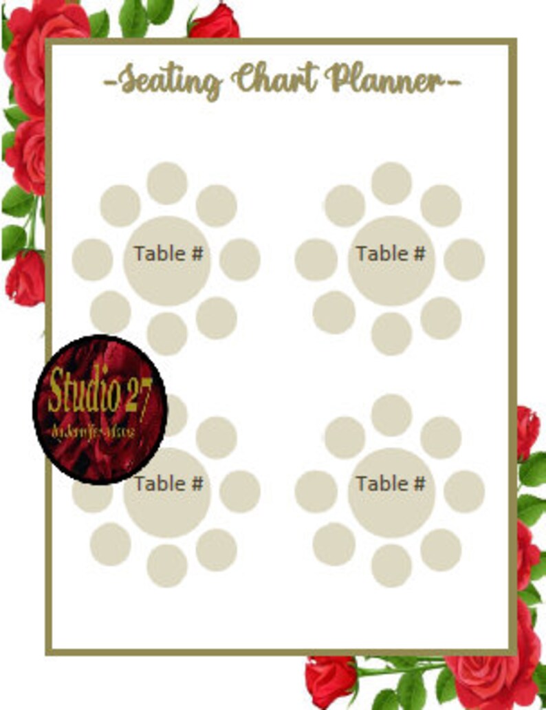 Wedding Planner INSTANT DOWNLOAD - Printable - Organizational Worksheet ...