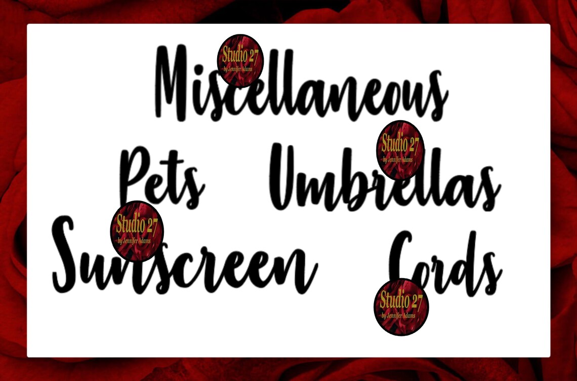 Mudroom Supply Cabinet / Closet Organization Labels SVG Bundle- Instant ...