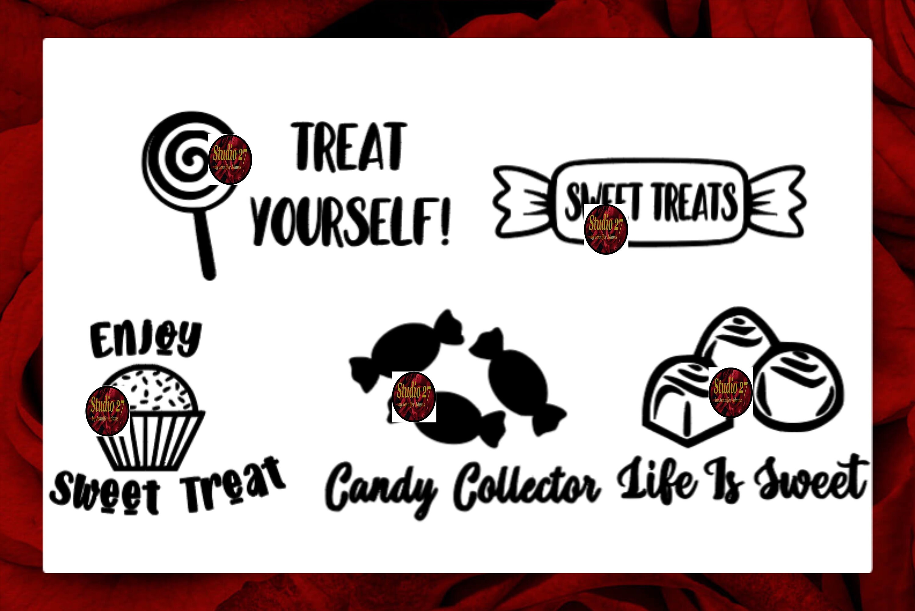 Candy SVG Bundle- Instant Download - Commercial Use Ok - Lollipop ...