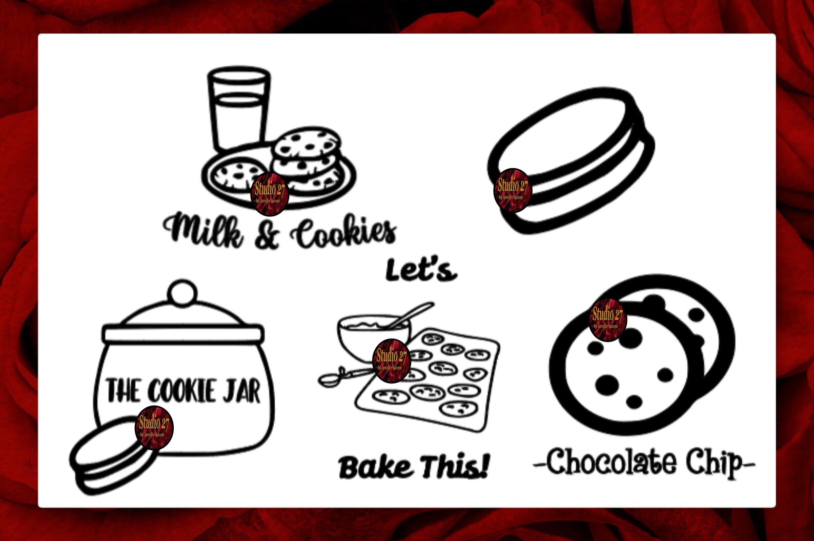 Cookie SVG Bundle- Instant Download - Commercial Use Ok - Chocolate ...