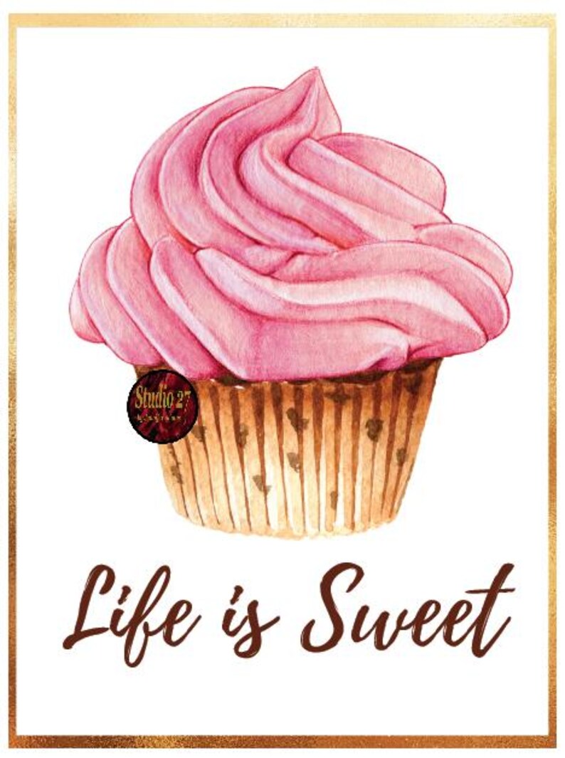 Baking Art - INSTANT DOWNLOAD - Wall Poster Printable - Kitchen Pantry ...