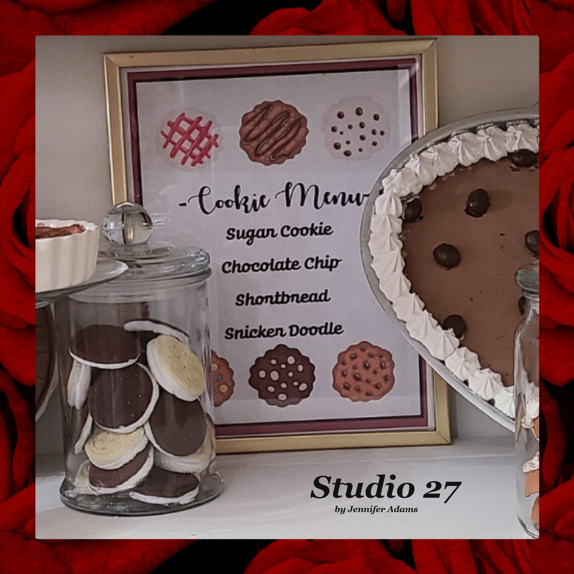 Cookie Art INSTANT DOWNLOAD Printable Cookie Menu Tiered Tray Fake Bake ...