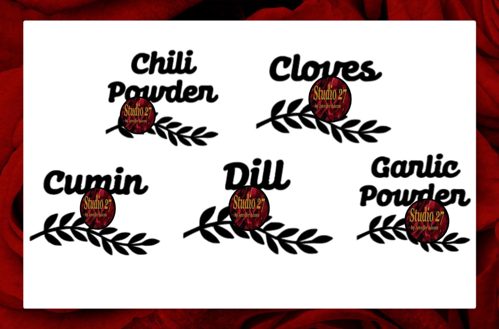 Spice Rack Labels SVG Bundle Instant Download Commercial Use Ok - Etsy