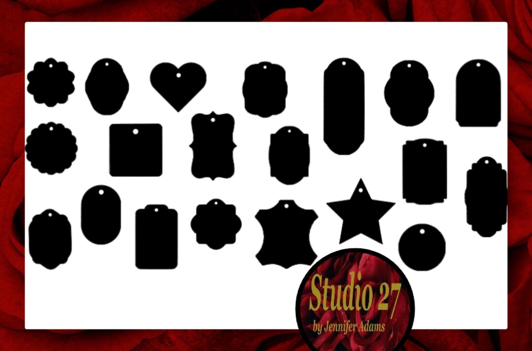 Gift Tags SVG Bundle- Instant Download - Commercial Use Ok - 20 Shapes ...