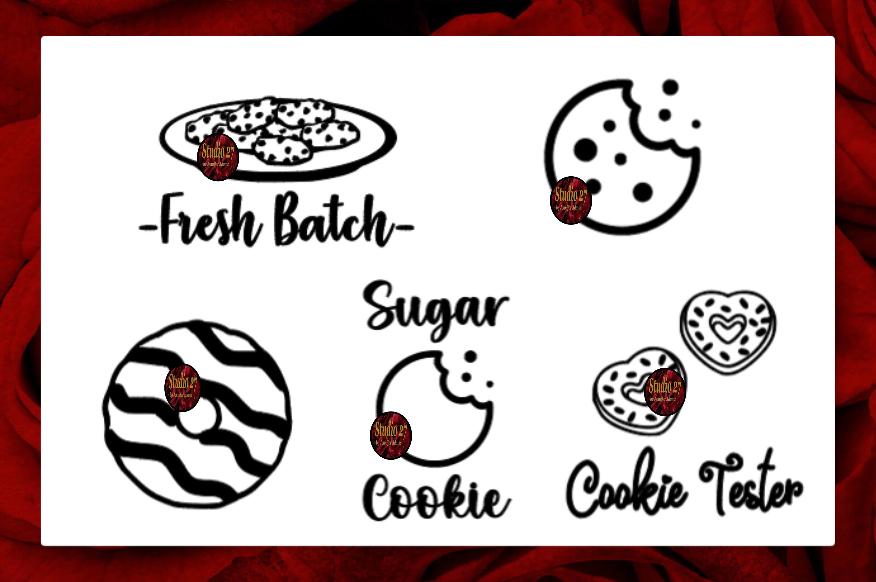 Cookie SVG Bundle- Instant Download - Commercial Use Ok - Chocolate ...