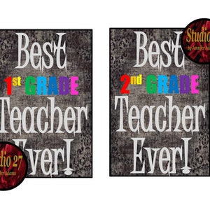 Teacher Appreciation Printable Bundle- INSTANT DOWNLOAD - 1st - 5th ...