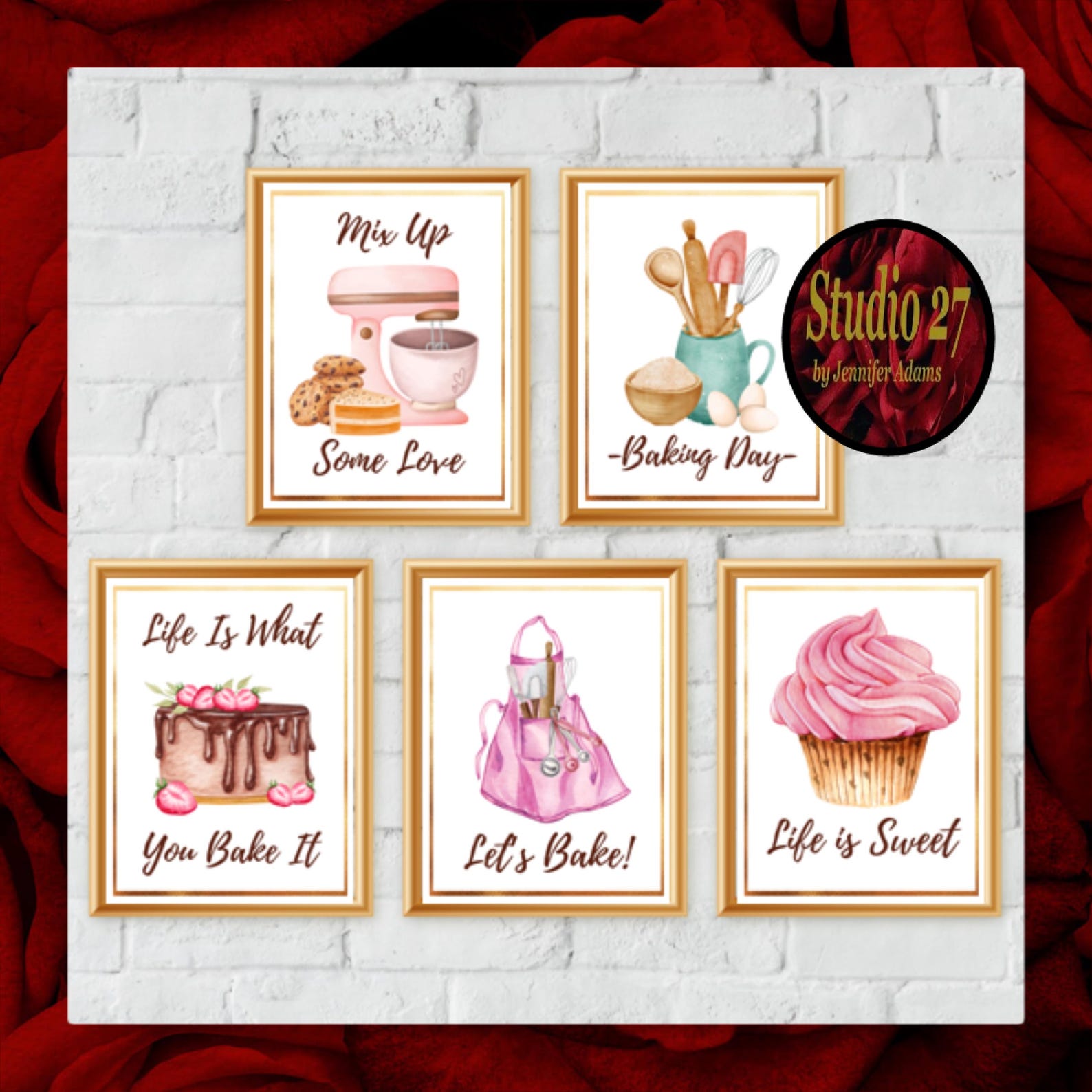 Baking Art - INSTANT DOWNLOAD - Wall Poster Printable - Kitchen Pantry ...