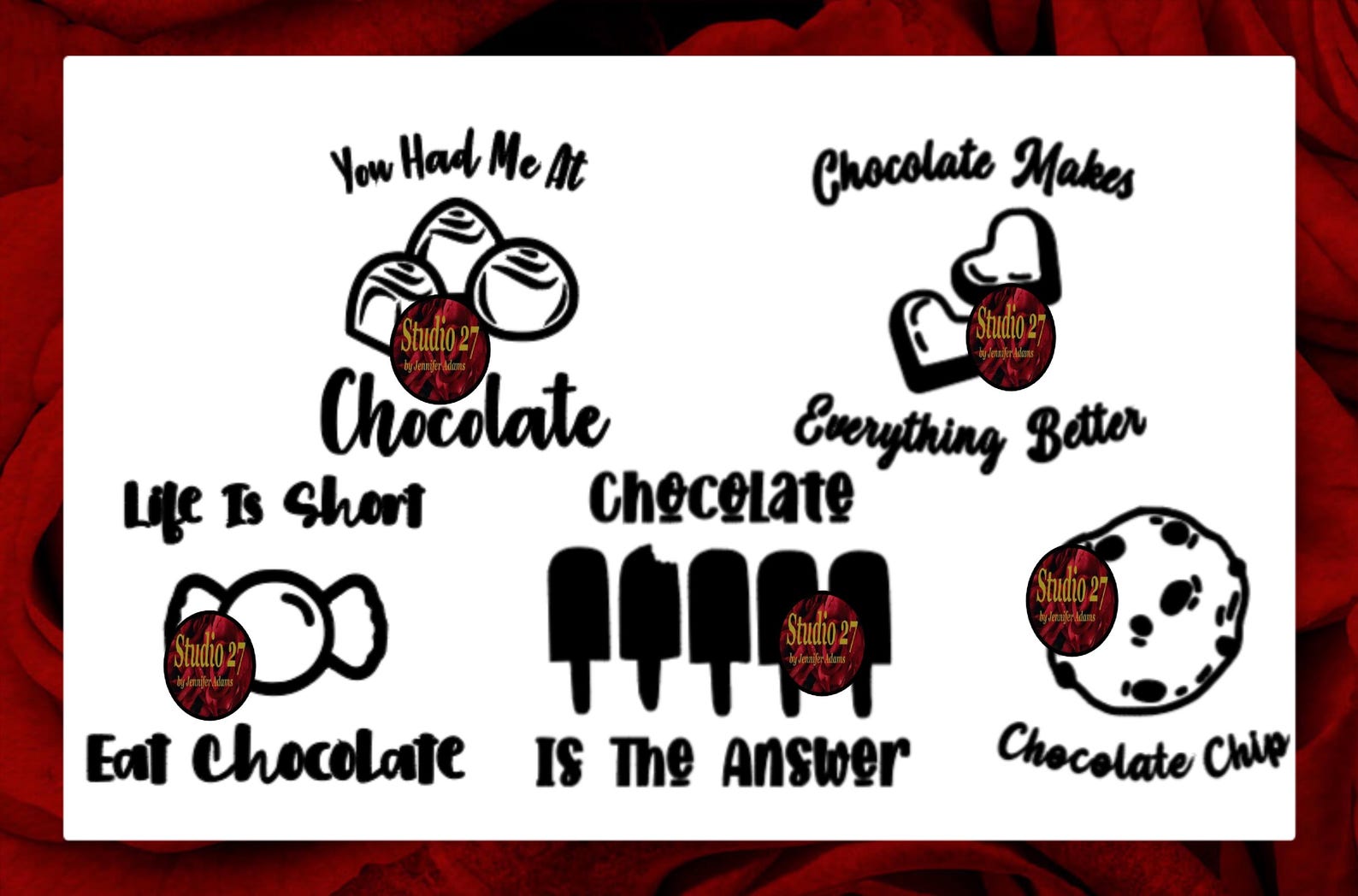 Chocolate SVG Bundle- Instant Download - Commercial Use Ok - Cocoa ...