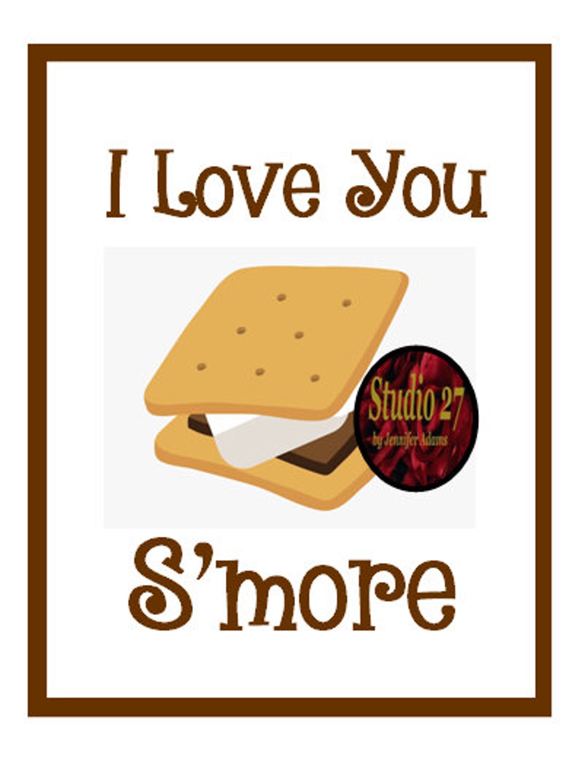 Summer Printable - INSTANT DOWNLOAD - I Love You Smore - Tiered Tray ...