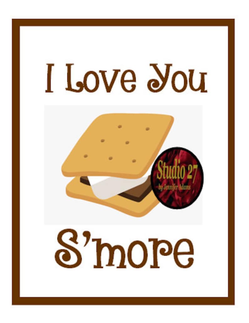 Summer Printable - INSTANT DOWNLOAD - I Love You Smore - Tiered Tray ...