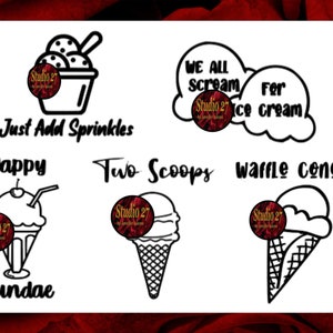 Ice Cream SVG Bundle- Instant Download - Commercial Use Ok - Kitchen ...