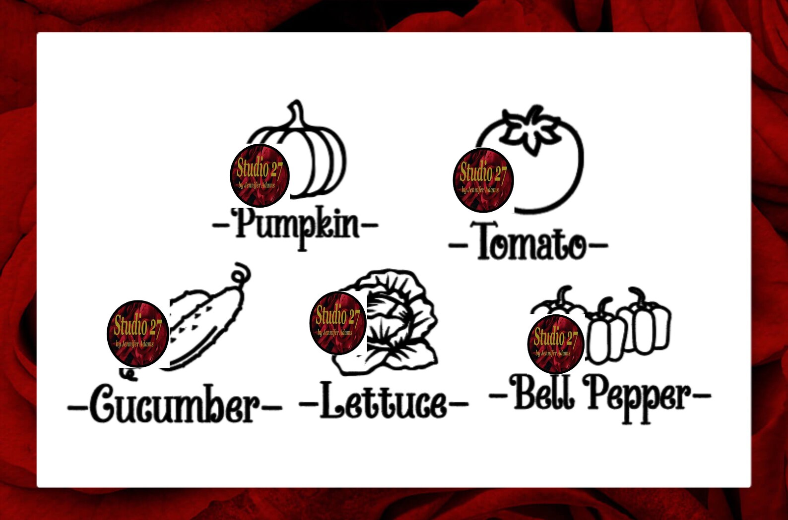 Garden Label SVG Bundle- Instant Download - Commercial Use Ok - Fruit ...
