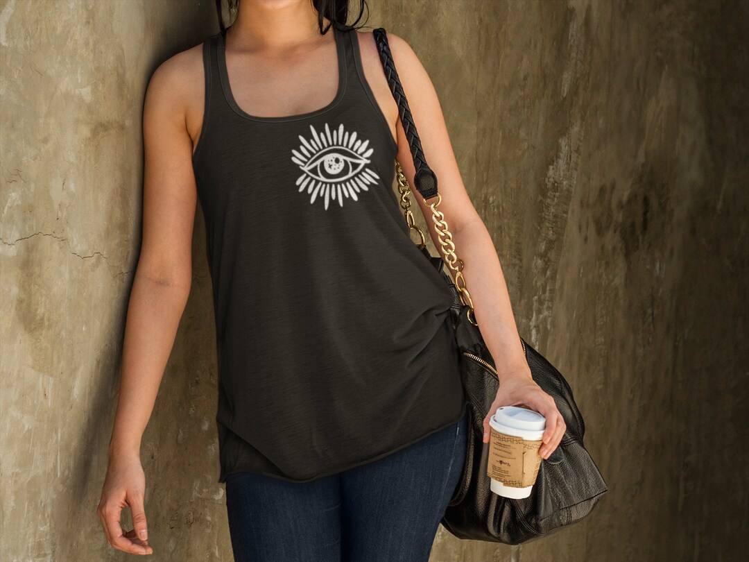 Evil Eye Tank, All Seeing Eye Tank, Witchy Occult Eye Tank Top, Evil ...